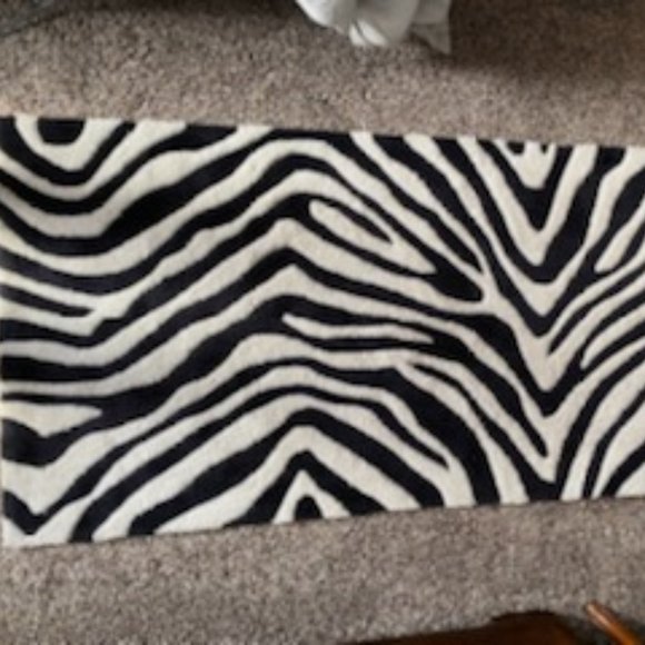Other | Zebra Stripe Area Rug | Poshmark